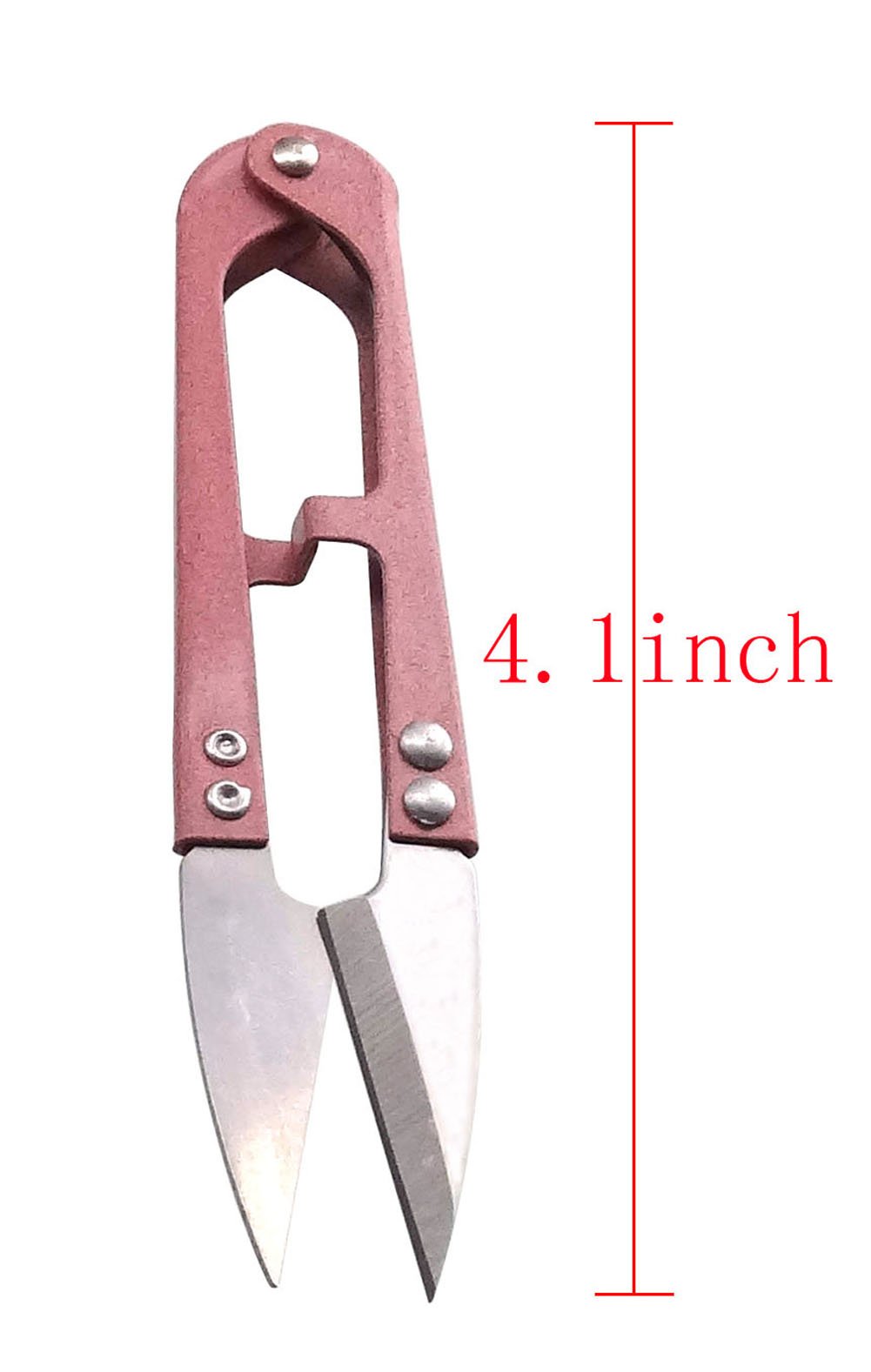 Penta Angel 4.1inch Sewing Scissors Yarn Thread Scissors Mini Small Snips Trimming Nipper - Great for Stitch,DIY Supplies (3PCS, Pink)