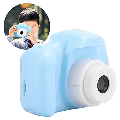 CUTULAMO Kids Selfie Camera, Kids Camera Toys DIY Photos Mini Camera with 2.0in Color Screen Cartoon Photo Frames for 3-12 Year Old Boys Girls for Birthday Gifts(Blue)