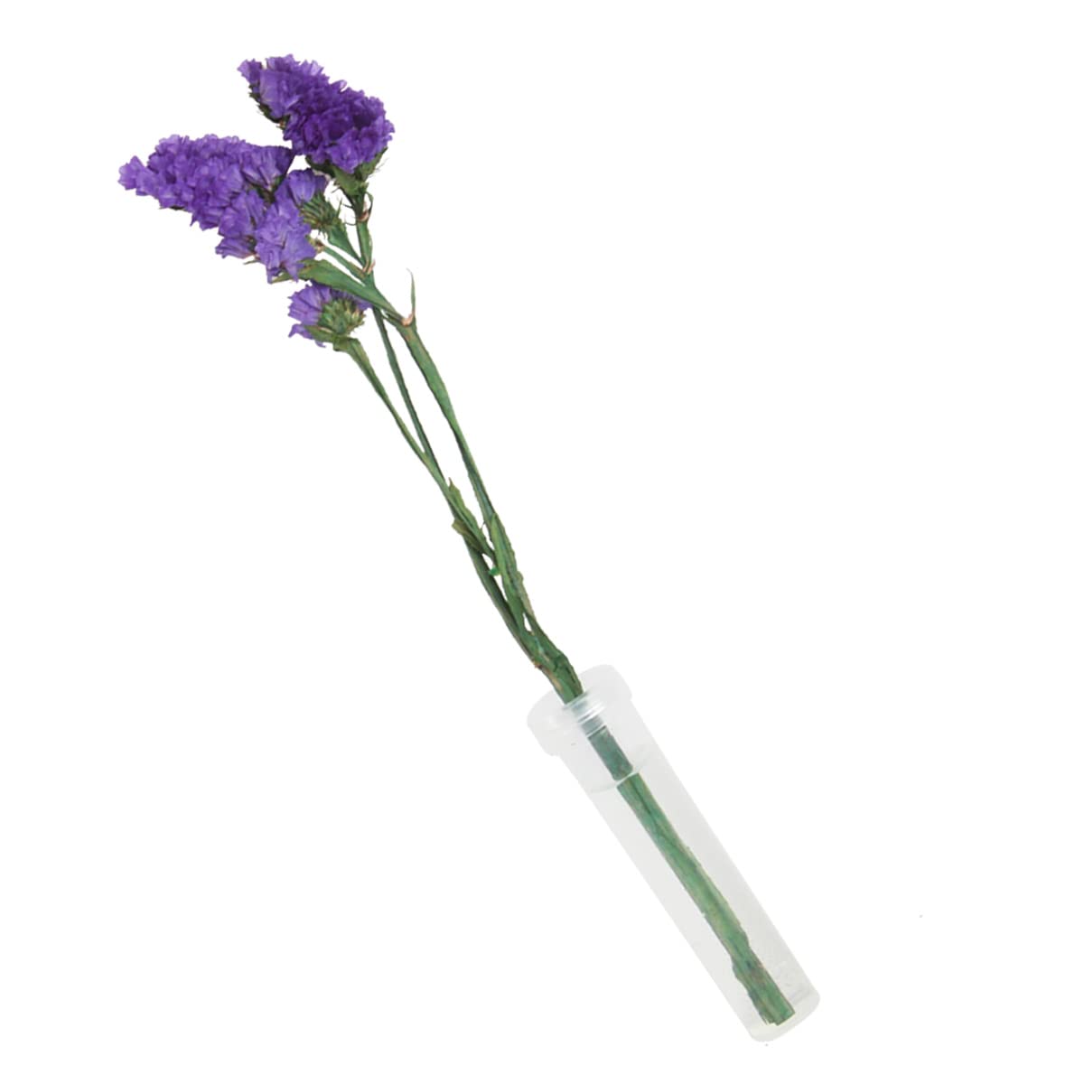 JFFX 20 Pcs Floral Water Tubes 2.8 Inch Clear Plastic Flower Vials with Caps for Flower Arrangement Decoration