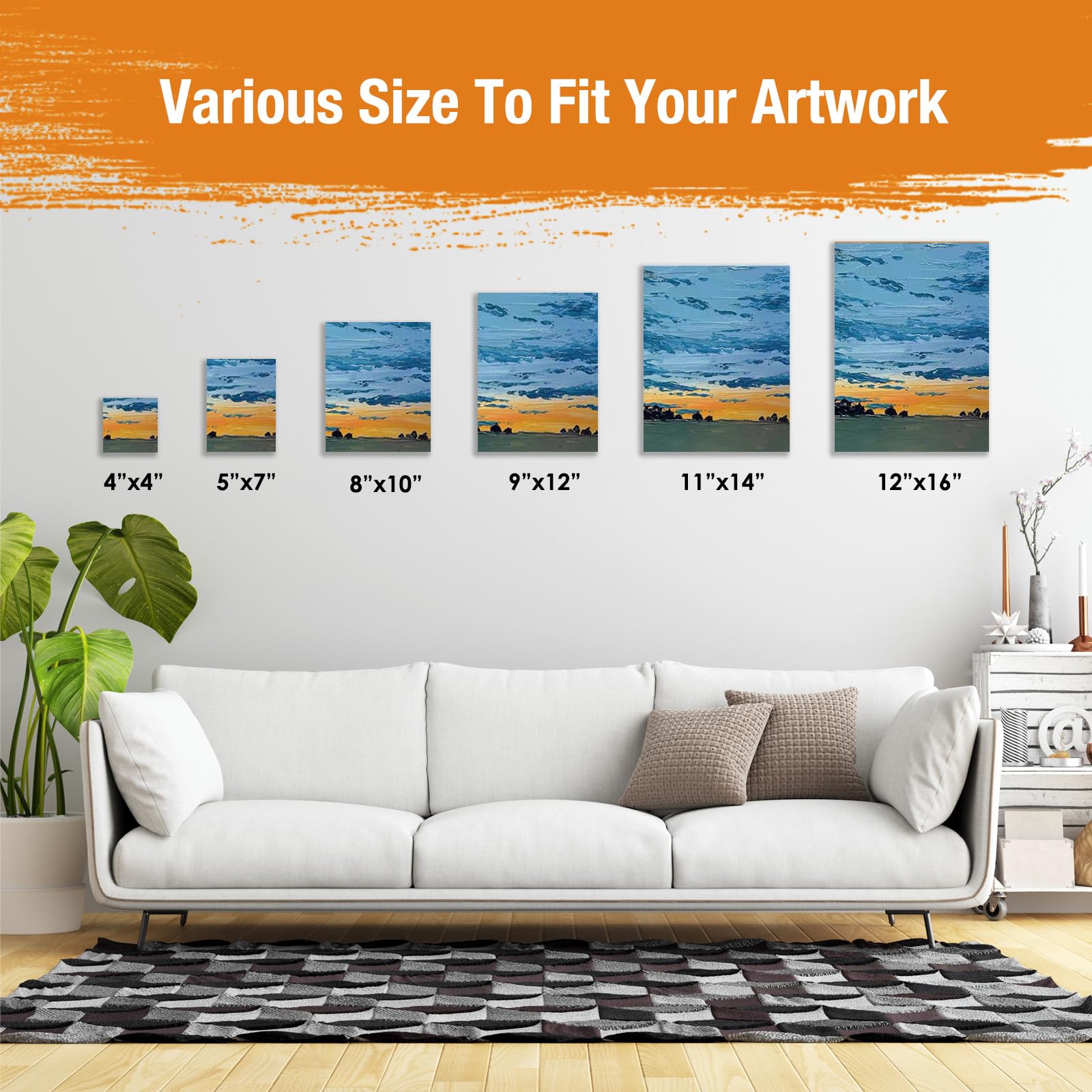 Canvas Boards for Painting 40 Pack, 8 inch x 10 inch Super Value Pack, Artist Canvas Panels for Oil & Acrylic Painting