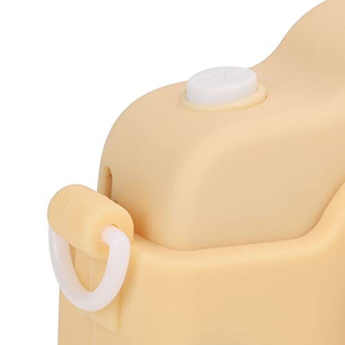 Qinlorgo Toddler Digital Camera, MP3 Play Rounded Shape Food Grade ABS Anti Skid Kids Camera for Kids for Kids Game(Light Yellow)