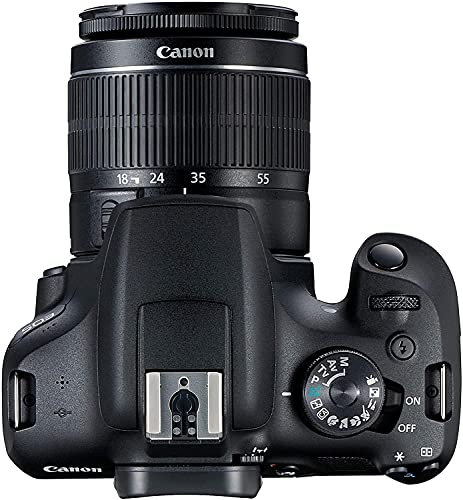 2000D (Rebel T7) DSLR Camera with 18-55mm f/3.5-5.6 Zoom Lens Bundle + Accessories (64Gb Memory Card, Wide Angle and Telephoto Lens, Spider Tripod, Gadget Bag and More)
