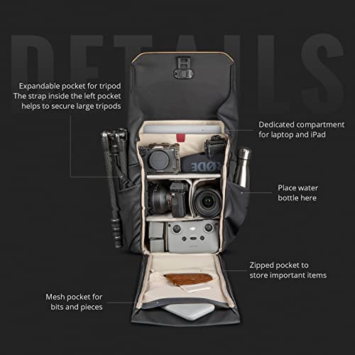 PGYTECH OneGo Air 20L Camera and Drone Backpack for DJI AVATA/Mini 3 Pro/Mavic 3/Air 2/2S/Mini 2/ FPV,Sony,Canon,Nikon,DSLR/SLR Mirrorless,Camera Tripod Photographer Bag Gift