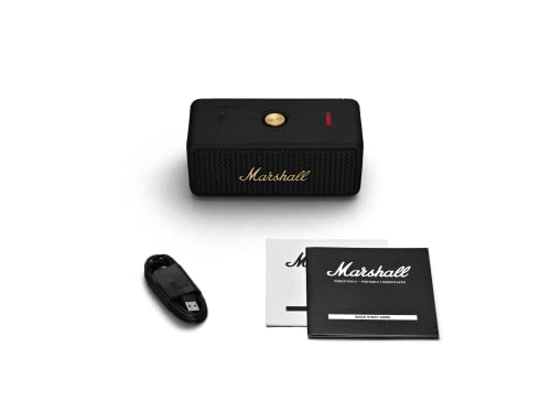 Marshall Emberton II Portable Bluetooth Speaker - Black & Brass