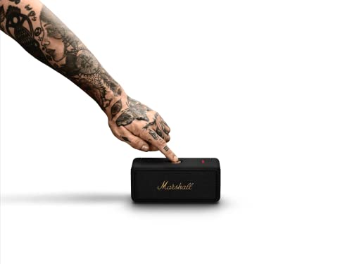 Marshall Emberton II Portable Bluetooth Speaker - Black & Brass