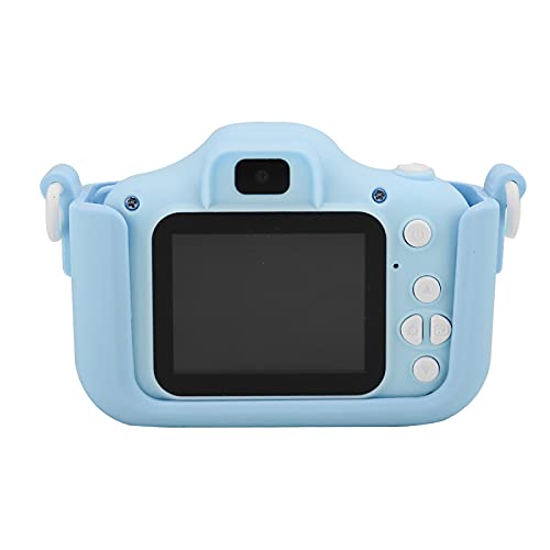 PUSOKEI Kids Camera for Girl, 12MP Digital Video Camera with 2.0in IPS Screen, Kids Digital Camera with Double Camera, Kids Camera for Girls(Blue)