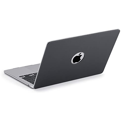 DULINEDO Compatible with MacBook Air 13.6 Inch Case 2022 Release (Model: A2681 M2) Premium PU Leather & Hard Shell Laptop Case (Black)