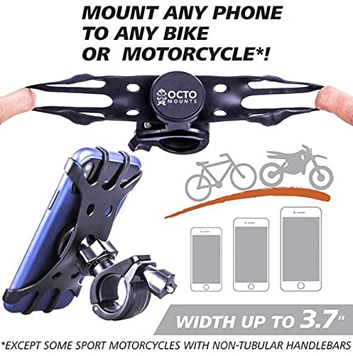 Universal Magnetic Bike, Motorcycle, Mic Stand, Pole, Stroller, Shopping Cart Mount for Cell Phones. Compatible with iPhone, Samsung Galaxy, HTC, Google, etc.