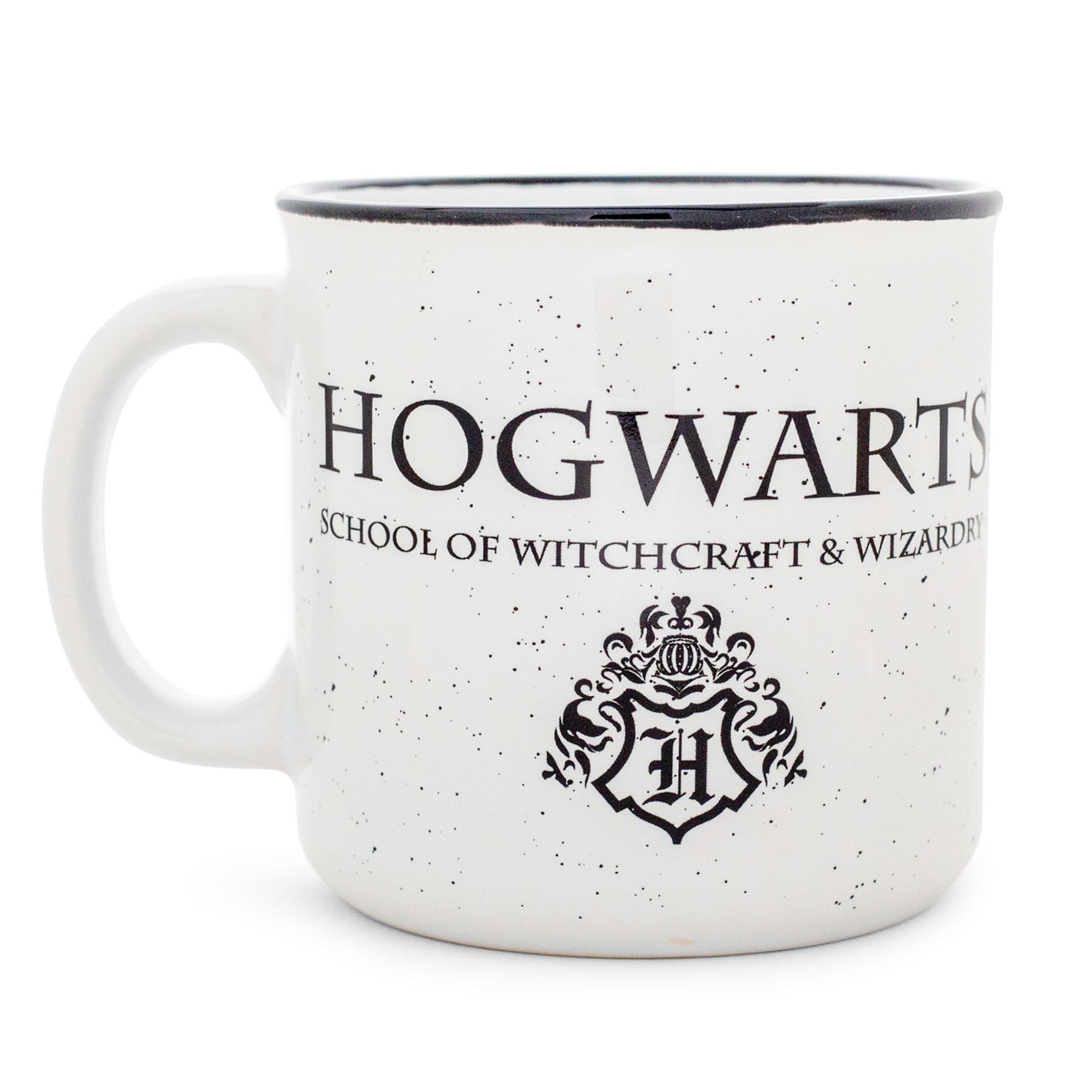 Silver Buffalo Harry Potter Hogwarts Crest Camper Ceramic Mug, 20 Ounces