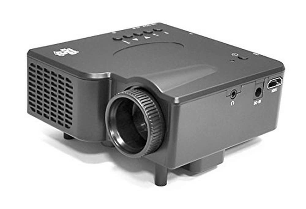 1080p Multimedia Gaming Mini Projector - Full HD Portable Video Cinema Home Theater Projector w/ Built-in Stereo Speaker, HDMI, USB, Adjustable Picture Projection for TV, PC, Computer - Pyle PRJG45_0