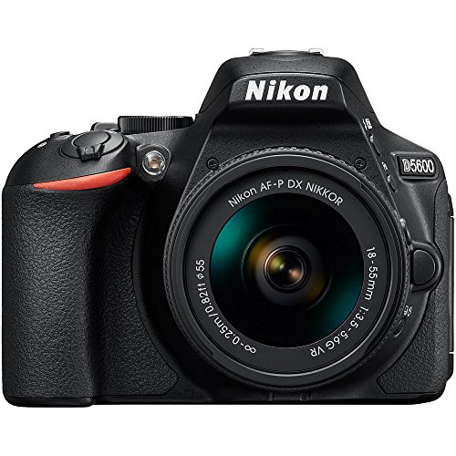 Nikon D5600 24.2MP DSLR Camera with 18-55mm VR and 70-300mm Dual Lens (Black) – (Renewed) (18-55mm VR & 70-300mm 2 Lens Kit)