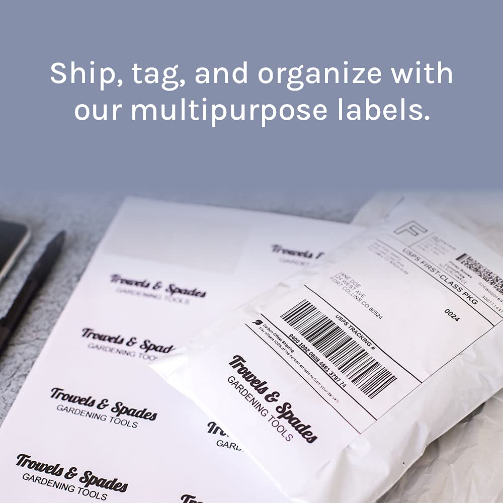 Premium Label Supply White Sticker Address Labels – 2” x 4" – Laser/Inkjet Compatible – (10 Labels/Sheet), 25 Sheets – 250 Total Adhesive Labels