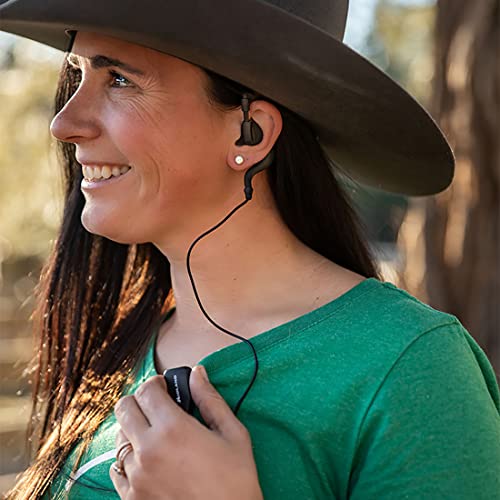 Midland β AVPH4 Ear Clip Headset for Midland GMRS Radios β Secure Fit β Built In Microphone and Push To Talk Button