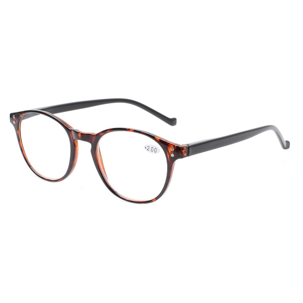 NORPERWIS 5 Pairs Reading Glasses - Standard Fit Spring Hinge Readers Glasses for Men and Women (5 Pack Mix Color, 2.50)