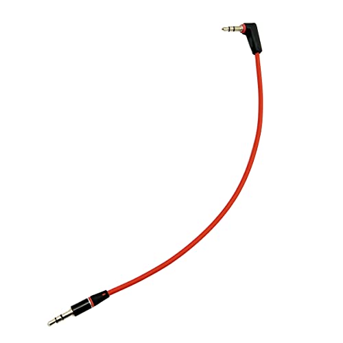 Seadream 2Pack 8inch 3Port 3.5mm Right Angle Male to Male Aux Audio Cable Replacement for Headphones, iPods, iPhones, iPads, Home/Car Stereos and More