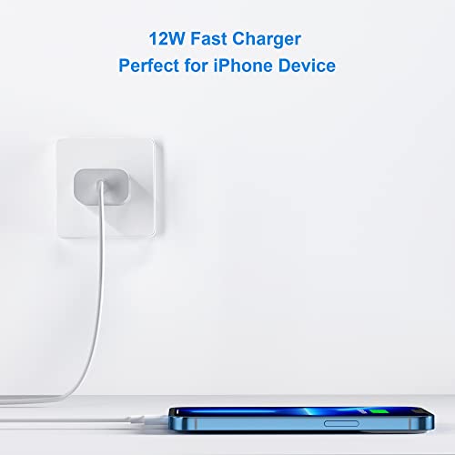 iPhone 12 Charger Block MFI Certified 2Pack Fast USB C Wall Charging Power Adapter Plug for Apple iPhone 14/13/12/12 Mini/12 Pro Max/11/ iPad Pro USB-C Charge Brick