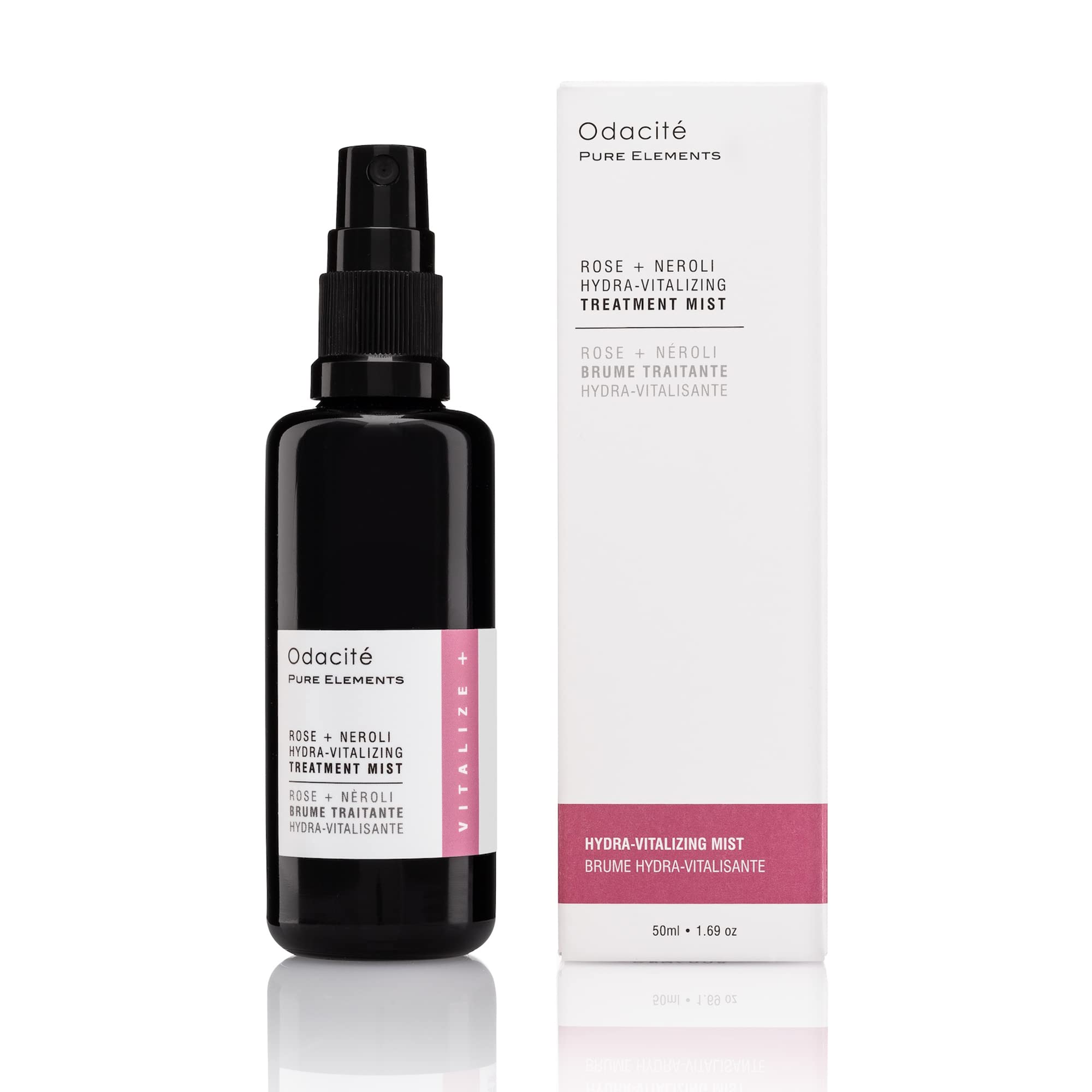 Odacité | Rose + Neroli Hydra-Vitalizing Treatment Mist | Quickly Hydrates and Balances Skin | 1.69 oz