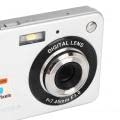 Digital Camera for Photography, 4K 48MP Vlogging Camera 8X Digital Zoom Rechargeable Students Compact Camera, 550mAh Travel Camera for Continuous Shooting (Silver)