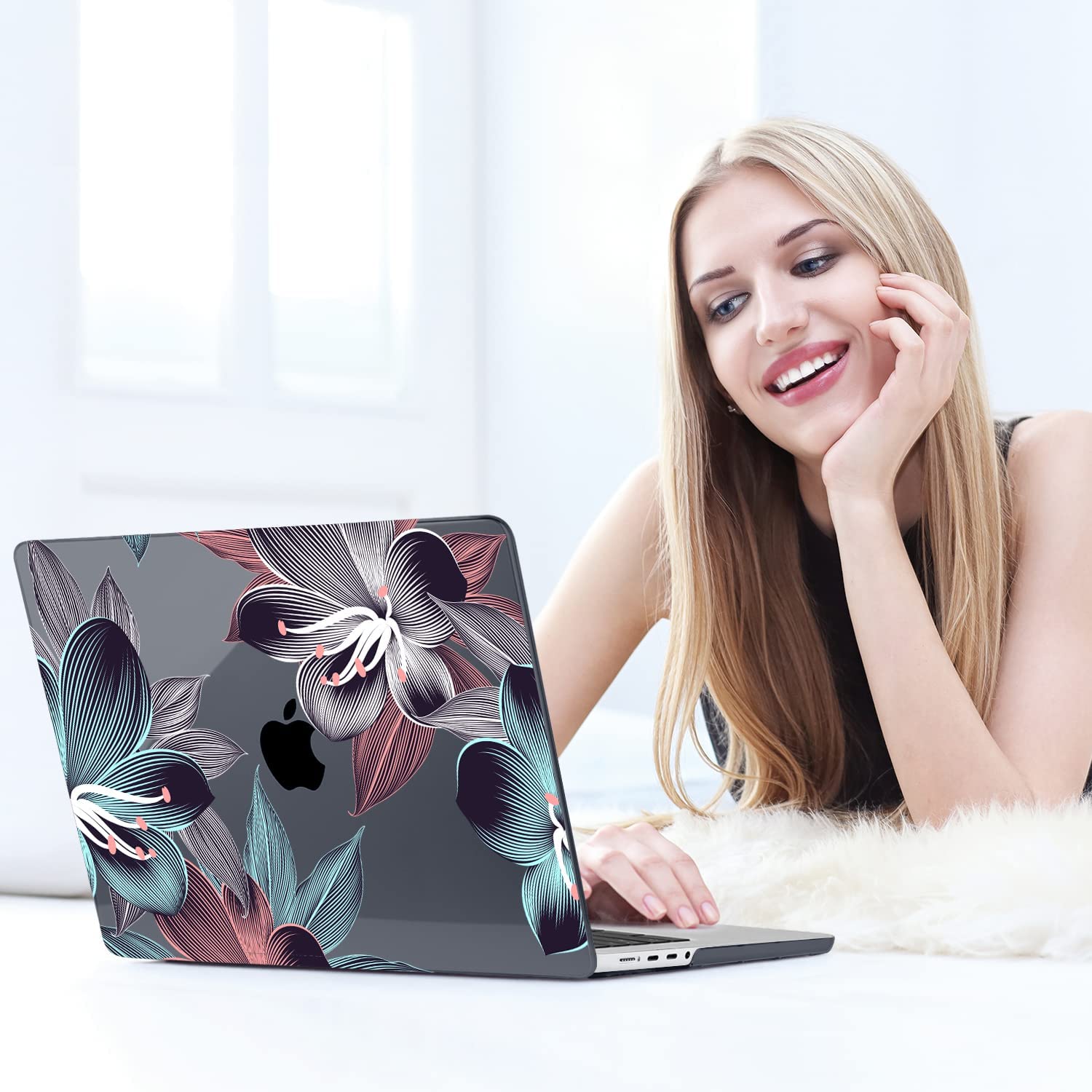 MEEgoodo Case for M3 MacBook Pro 16 inch Case 2023 2021 Released A2991 A2780 A2485 M2 M1 Pro/Max Chip, Laptop Hard Shell Case with Keyboard & Camera Cover Compatible with MacBook Pro, Clivia