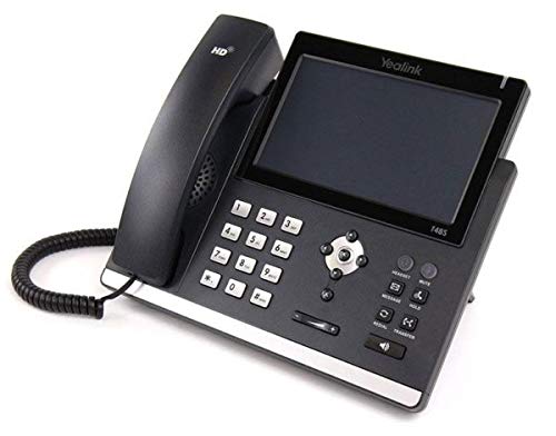 Yealink T48S IP Phone, 16 Lines. 7-Inch Color Touch Screen Display. USB 2.0, Dual-Port Gigabit Ethernet, 802.3af PoE, Power Adapter Not Included (SIP-T48S).