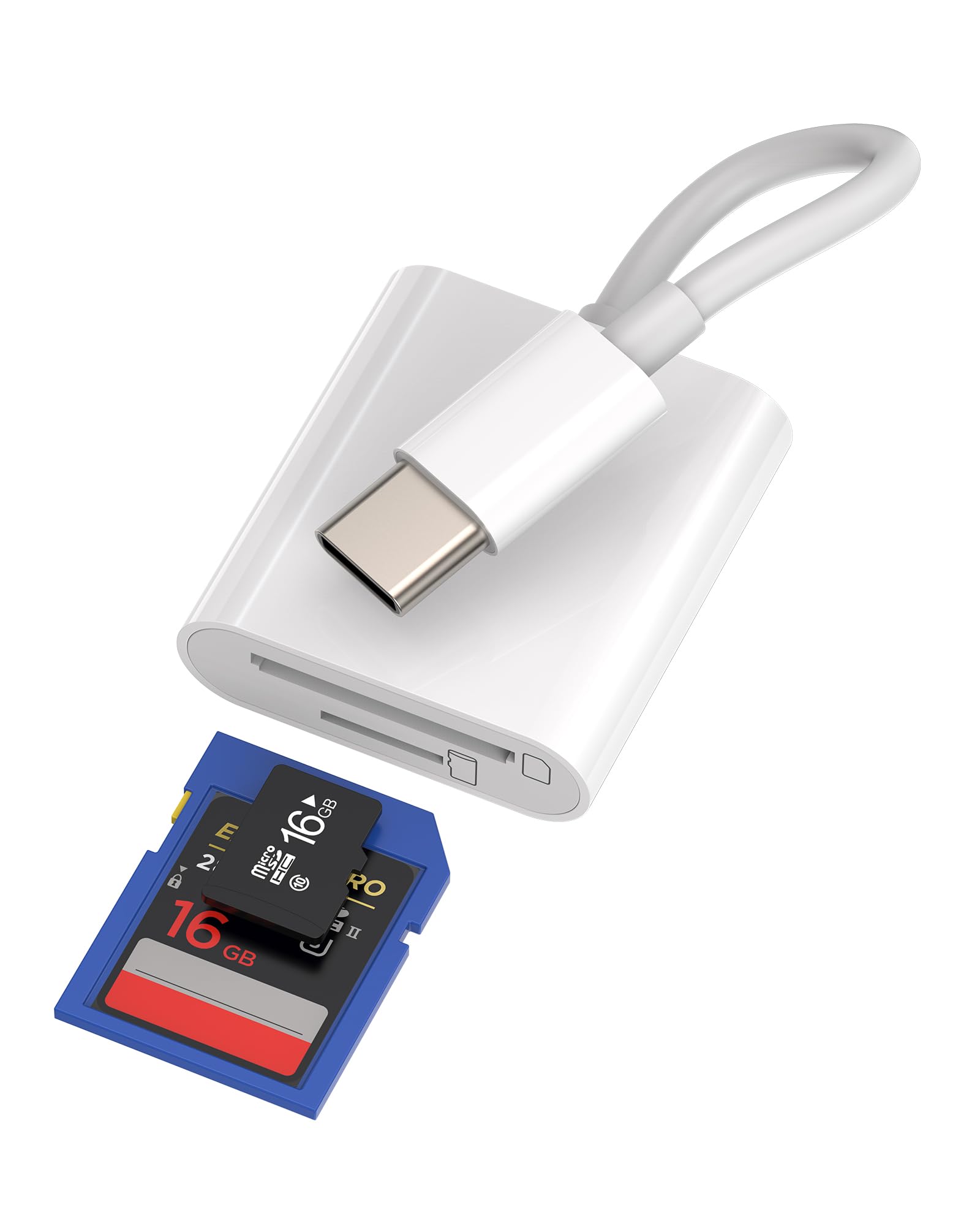 USB C TF Micro SD Card Reader Adapter(2in1) Multiport Compact Camera Flash Memory Cards Thunderbolt Type C Port Dongle Compatible for Samsung for IPhone15 Pro Max Plus IPad Pro for Pixel MacBook