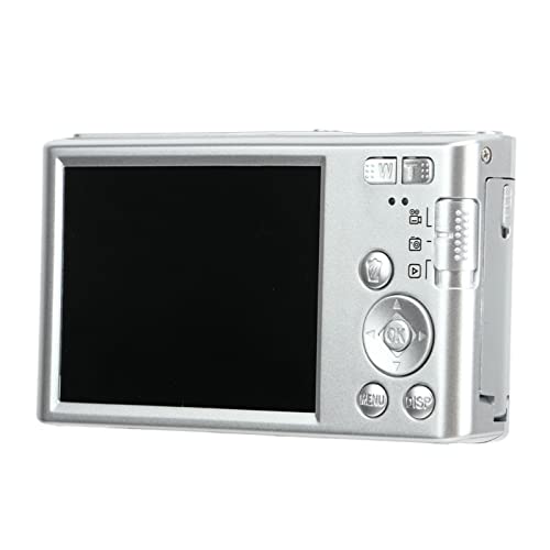 16X Digital Zoom Camera, 2.8In Screen 4K 44MP Shock Proof Housing HD Camera with Fill Light, Support Self Timer, Continuous Shooting, and Anti Shake for Travel, Wedding Use (Silver)