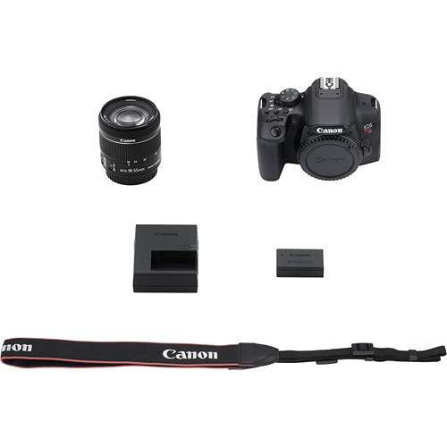 Canon EOS Rebel T8i DSLR Camera with 18-55mm & 75-300mm Lens Bundle + 420-800mm MF Zoom Lens + 2X 32GB Sandisk Memory + Accessory Bundle Including Auxiliary Lenses, Tripod, Camera case & More