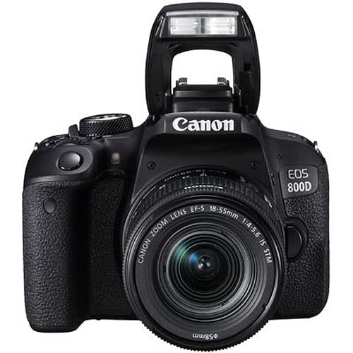 800D (Rebel T7i) DSLR Camera with 18-55mm is STM Zoom Lens & 75-300mm III Lens Bundle + 64GB Memory, Case, Tripod, Filters and More