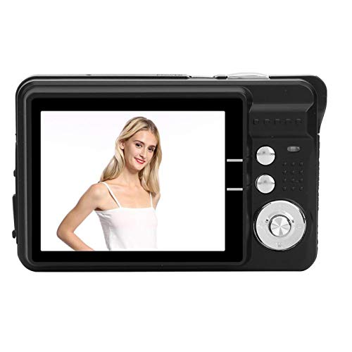 Digital Camera, 8X Zoom Card Digital Camera 18 MP 2.7" TFT LCD Display Mini Vlogging Camera with Built-in Microphone, Maximum Support 32GB Memory Card(black)