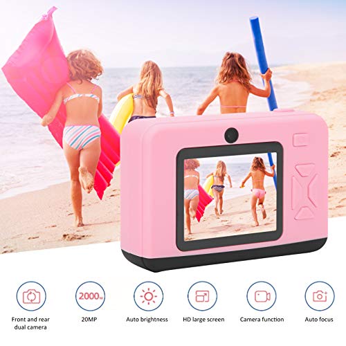 Sazao Children Camera, Kids Camera Electronic Gift for Recording Videos for Taking Photos(Pink)