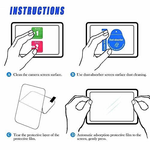 QIBOX Glass Screen Protector Compatible with Sony Alpha A6600 A6100 A6400 A6000 A5000 A6300 NEX-7 NEX-3N NEX-5 NEX-6L, 3-Pack Tempered Glass Anti-scratch Ultra-Clear Cover(NOT for a6500/a5100)