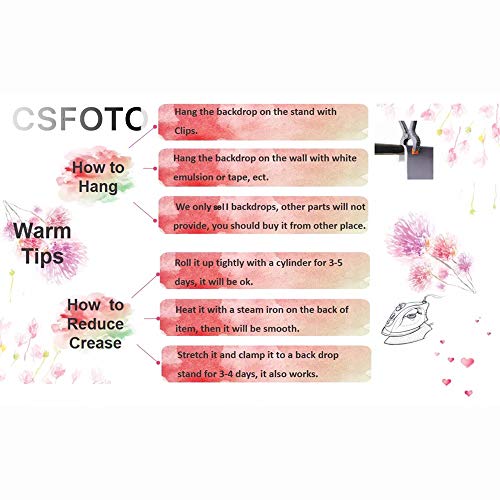 CSFOTO 10x7ft Wedding Backdrop for Cradle Ceremony Backdrop for Proposal Flowers Curtain Wedding Ceremony Banner Bridal Shower Background Mother's Day Backdrop Floral Marriage Backdrop