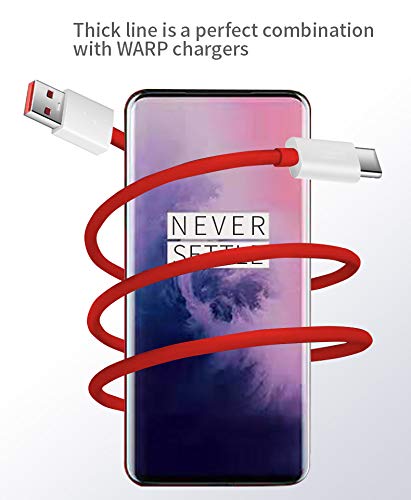 WNIEYO Oneplus 8 8pro Charger ，Warp Charger, OnePlus 7T 7 Pro Charger [5V 6A] + Fast Charging Cable for OnePlus 7 pro / 7 / 6T / 6 / 5T / 5