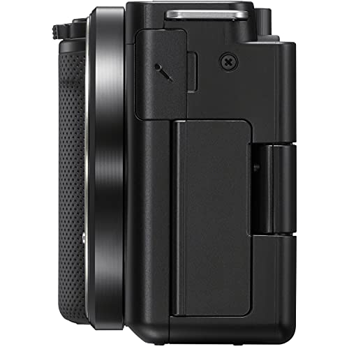 Sony ZV-E10 Mirrorless Alpha APS-C Interchangeable Lens Vlog Camera Body ILCZV-E10/B Black Bundle with Deco Gear Photography Case + Photo Video Software + Compact Tripod & Accessories Kit