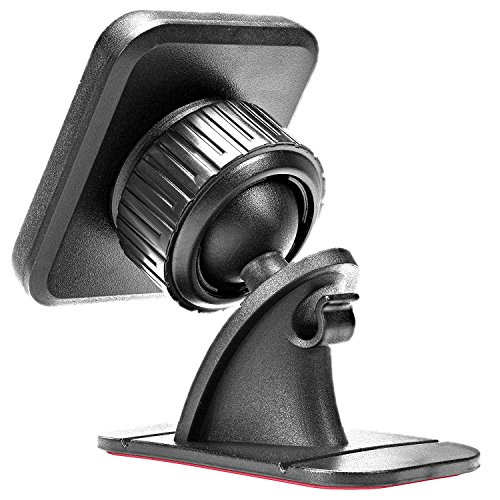 WixGear Magnetic Phone Mount, Universal Stick On Dashboard Magnetic Car Mount Holder, for Cell Phones with Fast Swift-snap Technology