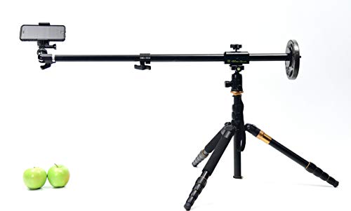 Glide Gear OH 50 DSLR Camera/iPhone Photo Video Overhead Heavy Duty Metal Mount Stand Adjustable 36" Pole Tripod Extension Arm Stand w/Ball Head