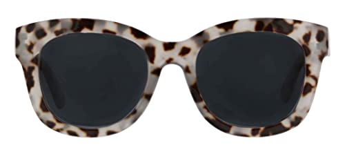 Peepers by PeeperSpecs Oprah's Favorite Women's Center Stage Oversized Reading Sunglasses - Gray Tortoise +2.50