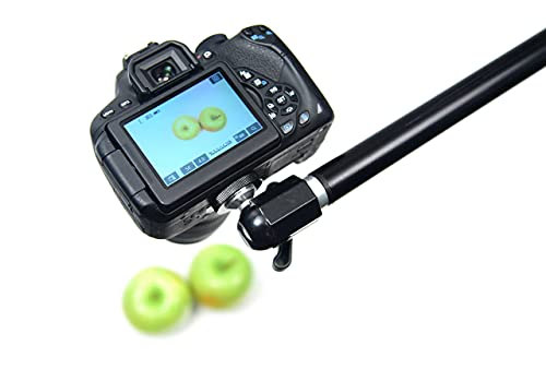 Glide Gear OH 50 DSLR Camera/iPhone Photo Video Overhead Heavy Duty Metal Mount Stand Adjustable 36" Pole Tripod Extension Arm Stand w/Ball Head