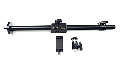 Glide Gear OH 50 DSLR Camera/iPhone Photo Video Overhead Heavy Duty Metal Mount Stand Adjustable 36" Pole Tripod Extension Arm Stand w/Ball Head