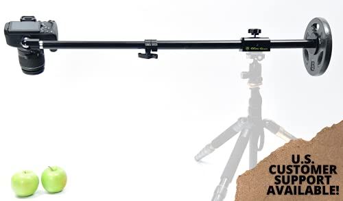 Glide Gear OH 50 DSLR Camera/iPhone Photo Video Overhead Heavy Duty Metal Mount Stand Adjustable 36" Pole Tripod Extension Arm Stand w/Ball Head