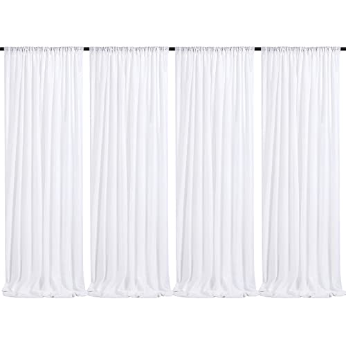 White Sequin Backdrop Curtain 4 Pack 2ft x 8ft Backdrop Birthday Party Backdrop Wedding Ceremony Background