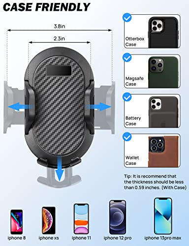 JOYTUTUS Cup Holder Phone Mount for Car, Car Cup Holder Cellphone Holder for Car, Large Car Cup Holder Adapter Long Arm with 360 Degree Rotation, Compatible with iPhone, Samsung & All Smartphones