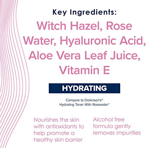 True+Real Rose Water Hydrating Toner, 16 oz