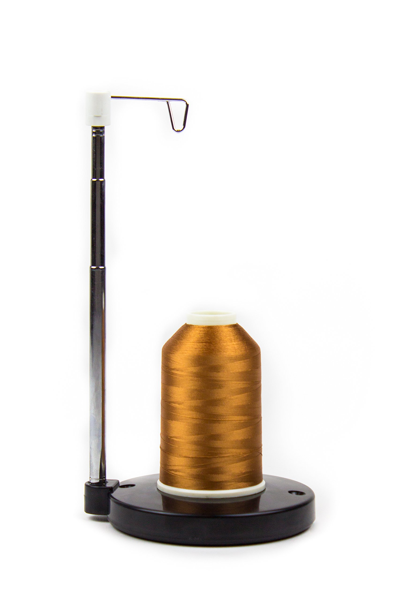 Embroidex Adjustable Single Thread Spool Holder β Stand Alone Embroidery, Sewing or Quilting Thread Holder or Stand β Ensures Smoother Feed = Heavy Plastic Base