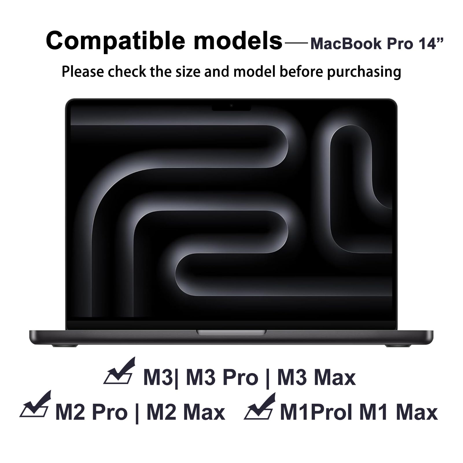 A2442 by 9H Hardness Tempered Glass Screen Protector for 2023 MacBook Pro 14" - Bubble Free, Ultra Thin, HD Transparent, Anti-Scratch