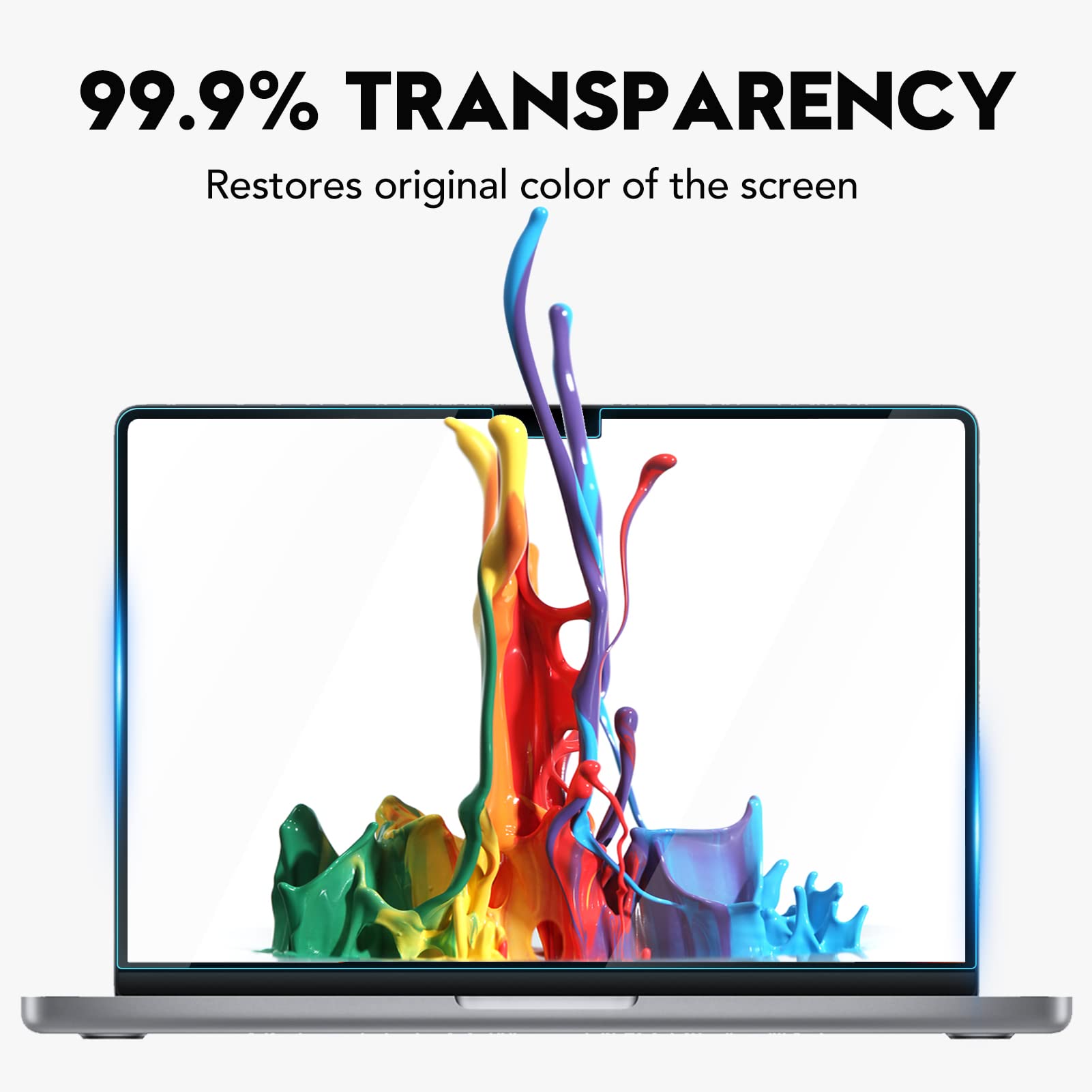 A2442 by 9H Hardness Tempered Glass Screen Protector for 2023 MacBook Pro 14" - Bubble Free, Ultra Thin, HD Transparent, Anti-Scratch
