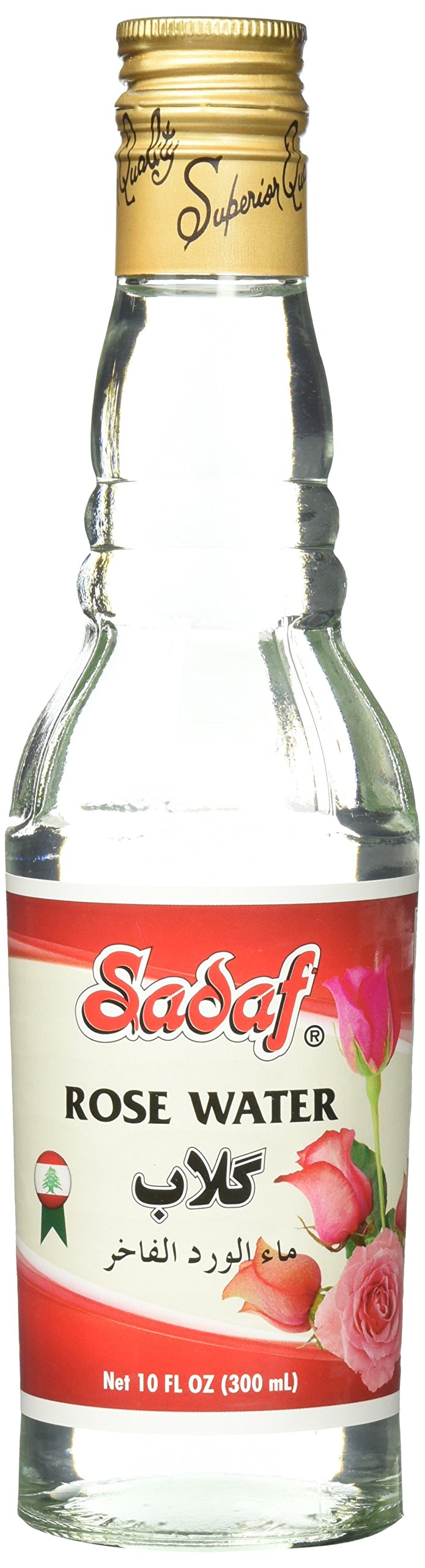 Sadaf flavored waters bundle - Rose water and Orange Blossom water 10 oz - Food Grade Edible Waters for Cooking, Baking, Food Flavoring or Drinking - Ideal for Persian desserts, cakes or syrups
