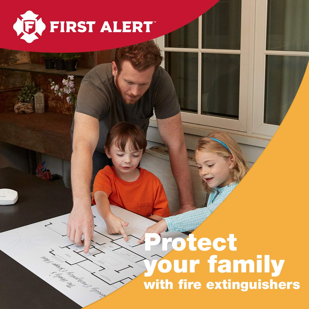 First Alert Fire Extinguisher, Car Fire Extinguisher, Red, AUTO5