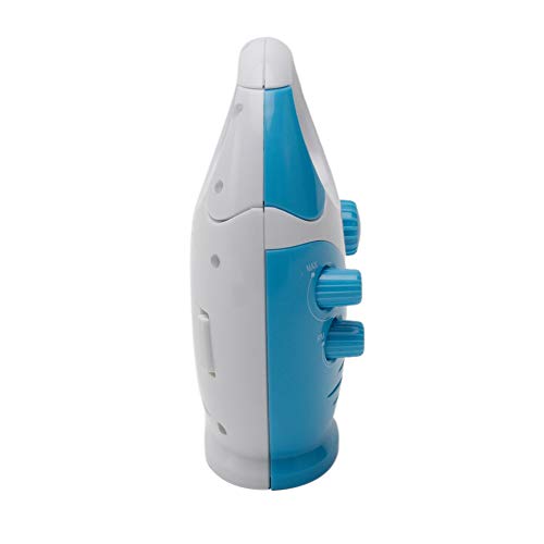 Shower Radio, Bathroom Radio AM FM, Waterproof Hanging Shower Radio Adjustable Volume Built-in Speaker(White Blue)