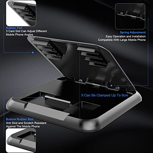 DOTAATDW Car Phone Holder, Car Dashboard Cell Phone Holder with Non-Slip Silicone Base Washable and Reusable Car Phone Mount Compatible with 3.5-7β Smartphone